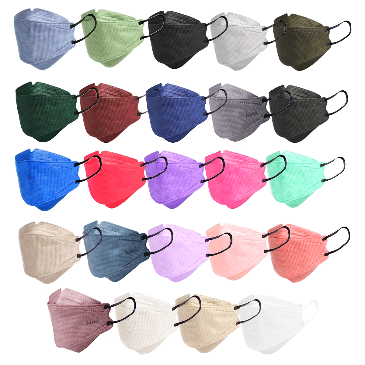 KN95 Respirator Face Mask: Unity Bundle (24 colors) – Kind Mask